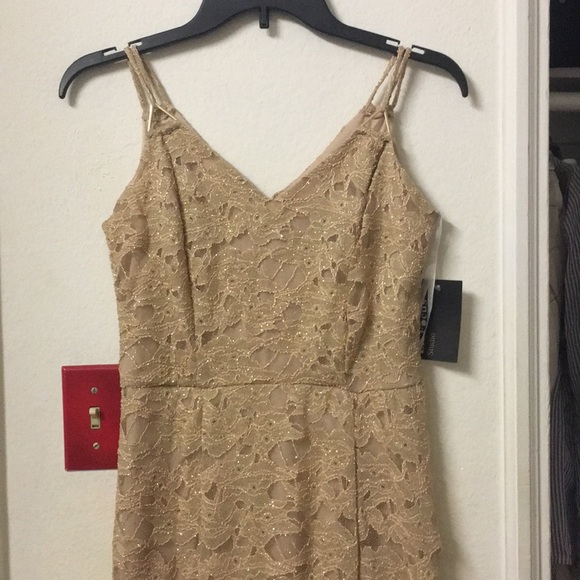 Dresses | Beige Lacy Long Formal Dress | Poshmark